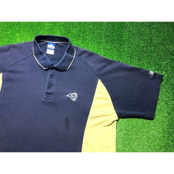 NFL | Shirts | Vintagenfl St Louis Rams Mens Short Sleeve Polo Shirt ...